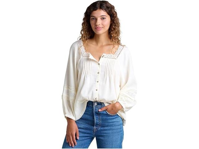 (取寄) トードアンドコー レディース マンザナ ペザント ロング スリーブ シャツ Toad&Co women Manzana Peasant Long Sleeve Shirt Egret