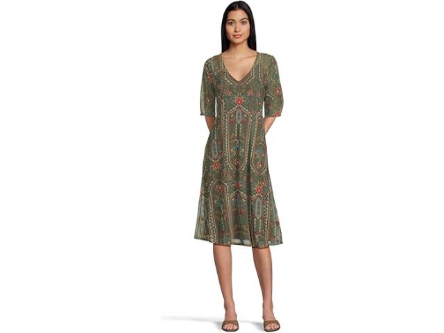 (取寄) ジョニー ワズ レディース メッシュ ミディ ドレス スカイラー ブルーム Johnny Was women Sayler Mesh Midi Dress Skylar Bloom Skylar Bloom