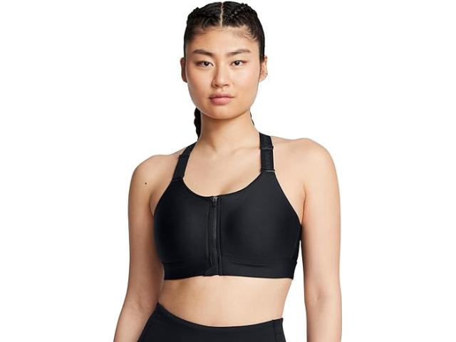 (取寄) アンダーアーマー レディース インフィニティ ハイ インパクト ジップ スポーツ ブラ Under Armour women Infinity High Impact Zip Sports Bra Black