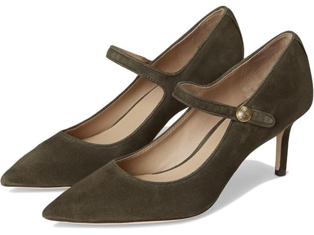 (取寄) ローレン ラルフローレン レディース ラネット スエード メアリー ジーン パンプス Lauren Ralph Lauren women Lanette Suede Mary Jane Pumps Dark Olive