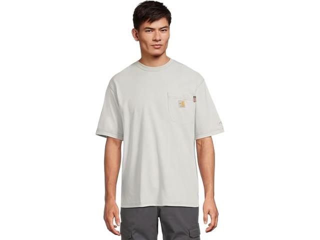 (取寄) カーハート メンズ ビッグ アンド トール フレイム レジスタント フォース コットン ショート スリーブ T-シャツ Carhartt men Big & Tall Flame Resistant Force Cotton Short Sleeve T-Shirt Light Gray