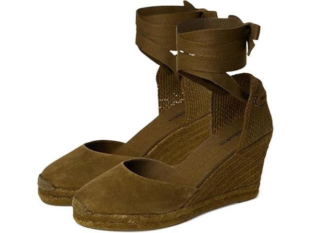 (取寄) ソルドス レディース レザー マルセイユ ウェッジ Soludos women Leather Marseille Wedge Oliva Green