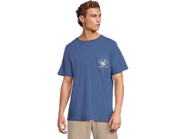 (取寄) ヴィンヤードヴァインズ メンズ ヘア オブ ザ ドッグ ショート スリーブ ポケット ティー Vineyard Vines men Hair Of The Dog Short Sleeve Pocket Tee Moonshine