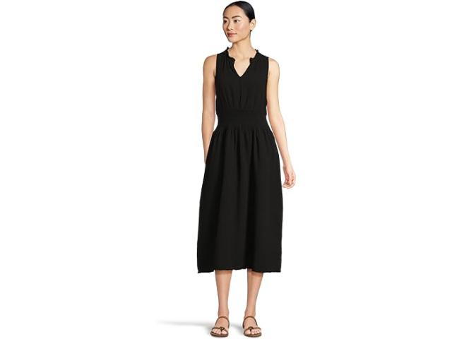 (取寄) モッドオードック レディース スモック ウェスト ミディ タンク ドレス Mod-o-doc women Smocked Waist Midi Tank Dress Black