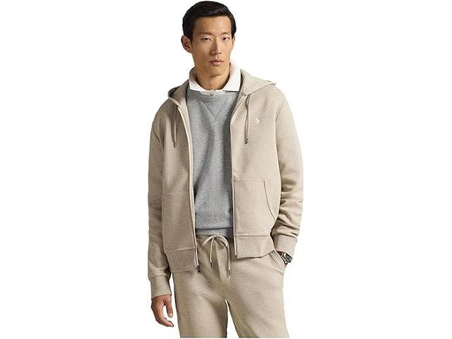 (取寄) ラルフローレン メンズ ダブル ニット フル ジップ ブーディ Polo Ralph Lauren men Double Knit Full Zip Hoodie Tuscan Beige Heather