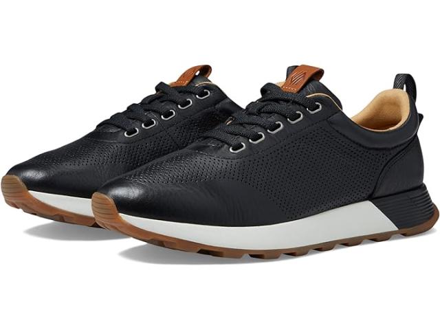 (取寄) ジョンストン&マーフィー メンズ キノン パーフェド ジョガー Johnston & Murphy men Johnston & Murphy Kinnon Perfed Jogger Black Full Grain