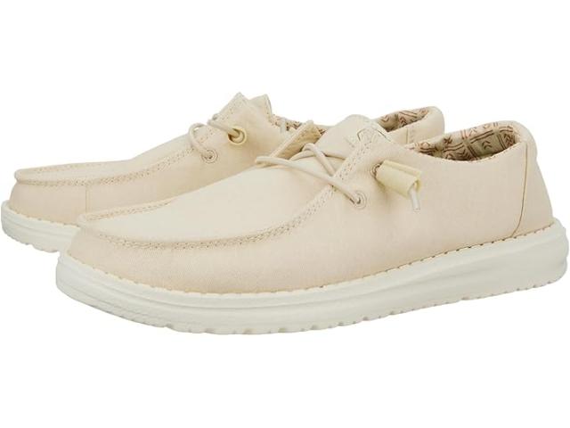 (取寄) ヘイ デュード レディース ウェンディ ストレッチ キャンバス Hey Dude women Hey Dude Wendy Stretch Canvas Off-White