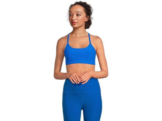 (取寄) ビヨンドヨガ レディース スペースダイ スリム レイサーバック ブラ Beyond Yoga women Spacedye Slim Racerback Bra Court Blue Heather