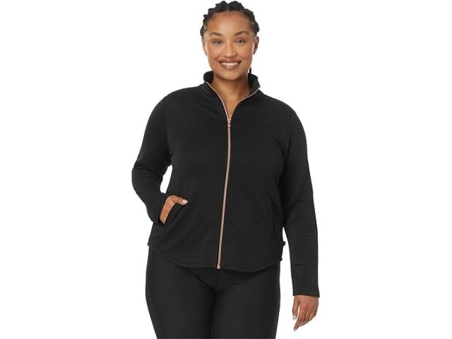 (取寄) スケッチャーズ レディース ゴーウォーク ジャケット スクープ ヘム SKECHERS women SKECHERS GoWalk Jacket Scoop Hem Black