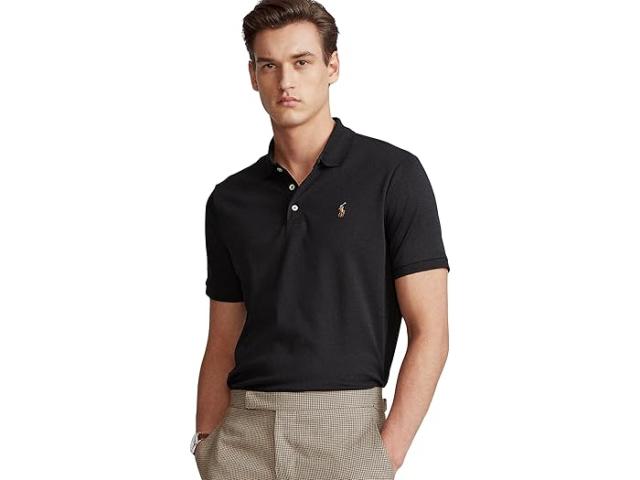 (取寄) ラルフローレン メンズ クラシック フィット ソフト コットン ポロ Polo Ralph Lauren men Polo Ralph Lauren Classic Fit Soft Cotton Polo Polo Black