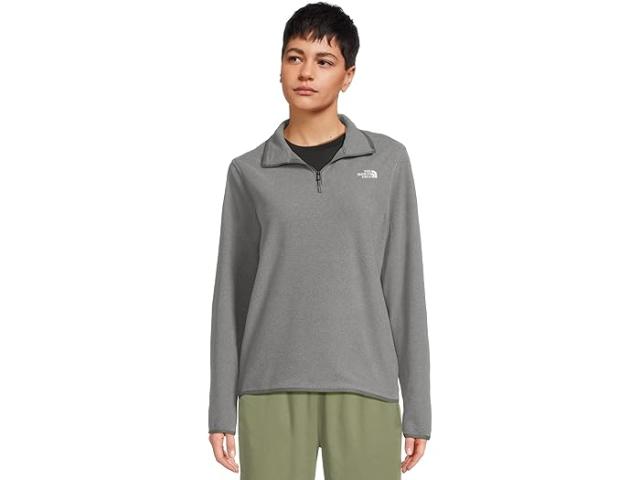 (取寄) ノースフェイス レディース グレイシャー フリース  ジップ ジャケット The North Face women Glacier Fleece  Zip Jacket TNF Mid Grey Heather