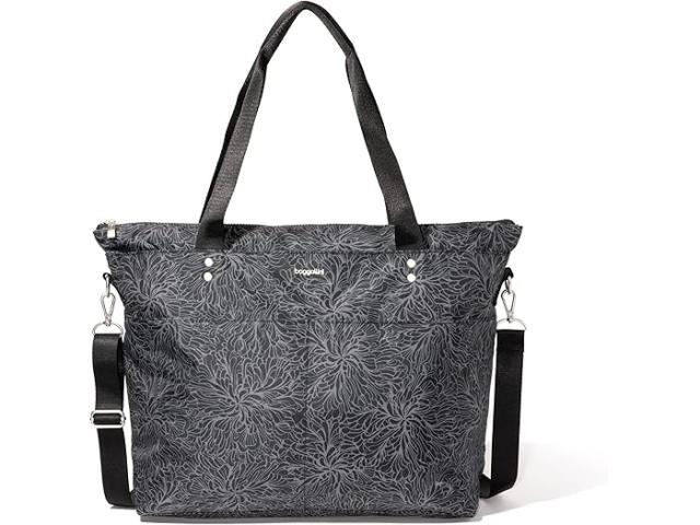 (取寄) バッガリーニ レディース キャリーオール ラップトップ トート Baggallini women Baggallini Carryall Laptop Tote Midnight Blossom Print