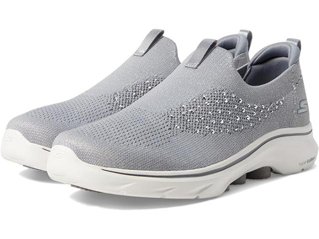 (取寄) スケッチャーズ パフォーマンス レディース ゴー ウォーク 7 ブリング SKECHERS Performance women SKECHERS Performance Go Walk 7 Bling Grey