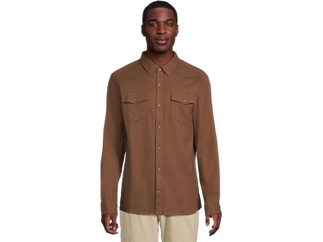 (取寄) ロイヤルロビンズ メンズ ブリストル オーガニック コットン ツイル ロング スリーブ  Robbins men Bristol Organic Cotton Twill Long Sleeve Saddle