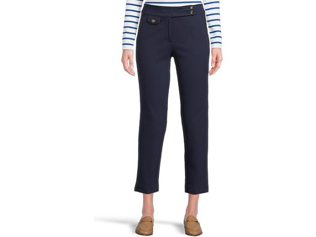 (取寄) ローレン ラルフローレン レディース ポンテ アンクル パンツ Lauren Ralph Lauren women Ponte Ankle Pants Refined Navy