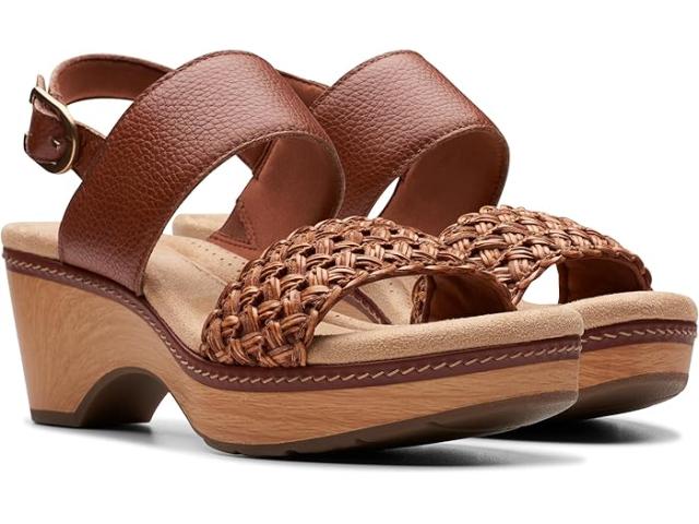 (取寄) クラークス レディース シーナ ステップ Clarks women Seannah Step Tan Leather