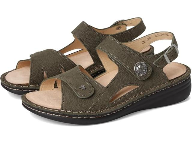 (取寄) フィン コンフォート レディース バービュダ オリーブ Finn Comfort women Barbuda Olive Streetnubuk Olive