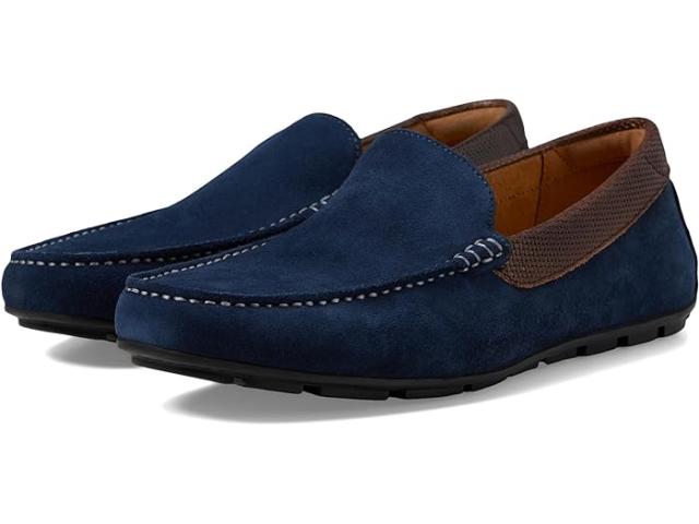 (取寄) フローシャイム メンズ モーター モック トゥ ヴェニーシャン ドライバ Florsheim men Florsheim Motor Moc Toe Venetian D Navy