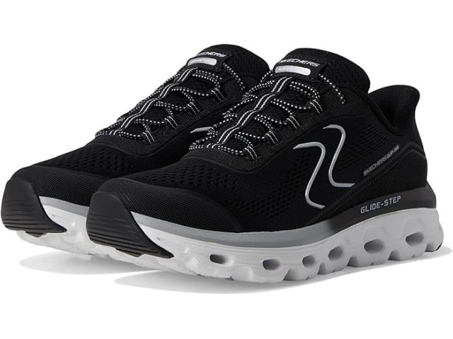 (取寄) スケッチャーズ レディース グライド ステップ ソール ハンズ フリー スリップ-インス SKECHERS women Glide Step Sole Hands Free Slip-Ins Black/White