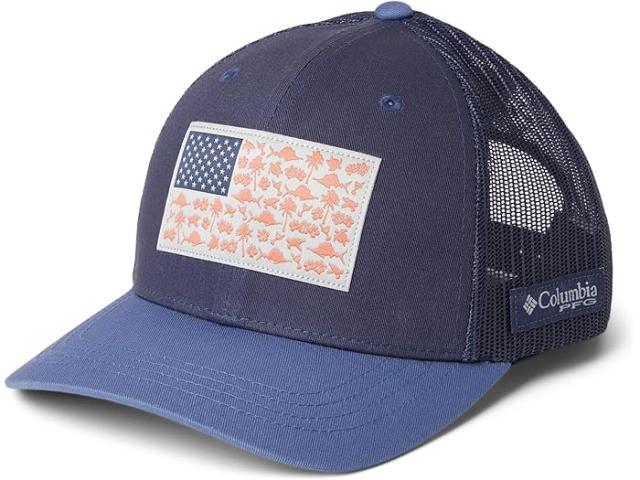 (取寄) コロンビア レディース パフォーマンス フィッシング ギア フィッシュ フロッグ スナップ バック Columbia women Pfg Fish Flag Snap Back Nocturnal/Bluebell/Fish & Friends Flag