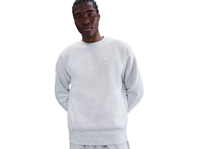 (取寄) ナイキ メンズ クラブ バスケット ボール クルー Nike men Club Basket Ball Crew Birch Heather/White