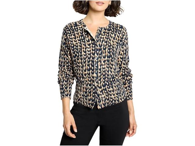 (取寄) ニックゾー レディース ステッチ プリント スナップ イット アップ カーディガン NIC+ZOE women Stitch Print Snap It Up Cardigan Neutral Multi