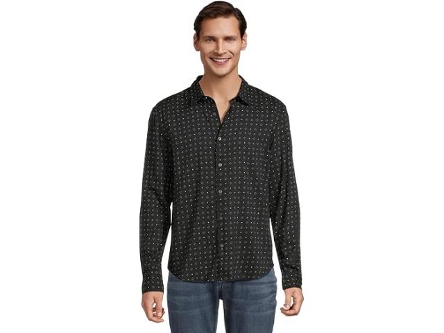 (取寄) ジョン バルベイトス メンズ ルカ シャツ John Varvatos men Luca Shirt W985W25 Black