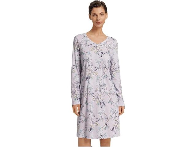 (取寄) ハンロ レディース スリープ アンド ラウンジ ロング スリーブ ナイトガウン Hanro women Sleep And Lounge Long Sleeve Nightgown Secret Garden