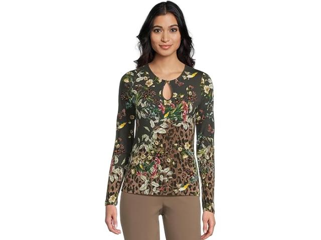 (取寄) ジョニー ワズ レディース ザ ジャニー フェーバリット キーホール トップ Johnny Was women The Janie Favorite Keyhole Top Ash Bird