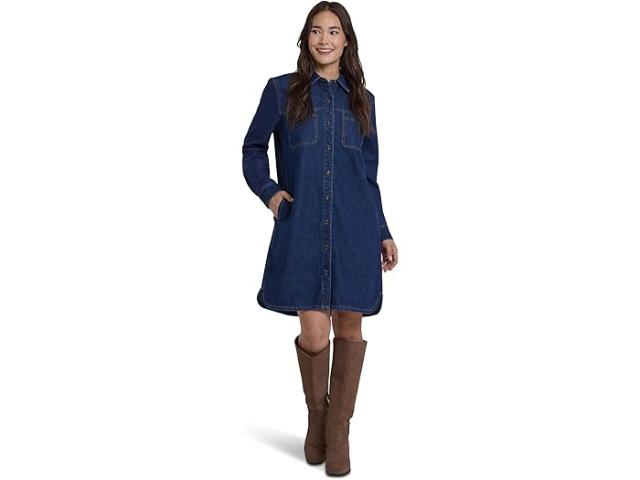 (取寄) エヌワイディージェイ レディース リース デニム シャツドレス NYDJ women Reese Denim Shirtdress Dark Indigo