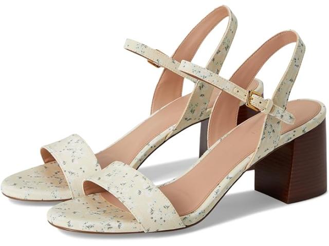 (取寄) コールハーン レディース ジョシー ブロック ヒール サンダル (65 mm) Cole Haan women Josie Block Heel Sandal (65 mm) Vanilla Custard Floral Print Textile