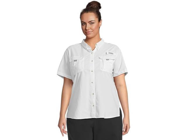 (取寄) コロンビア レディース プラス サイズ バハマ リ ショート スリーブ Columbia women Plus Size Bahama II Short Sleeve White