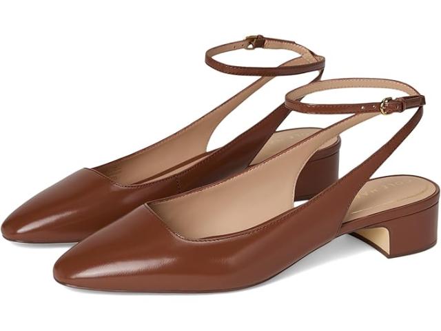 (取寄) コールハーン レディース ペイデン アンクル ストラップ パンプス Cole Haan women Paden Ankle Strap Pumps Dark Cuoio Box Leather