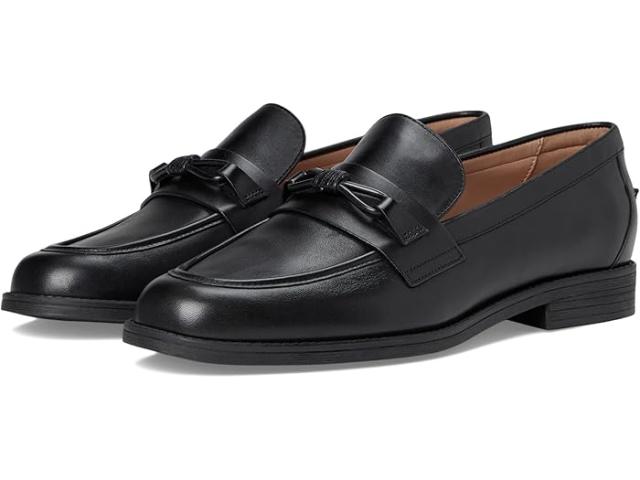 (取寄) コールハーン レディース スタッシ ボウ ローファーズ Cole Haan women Stassi Bow Loafers Black Leather