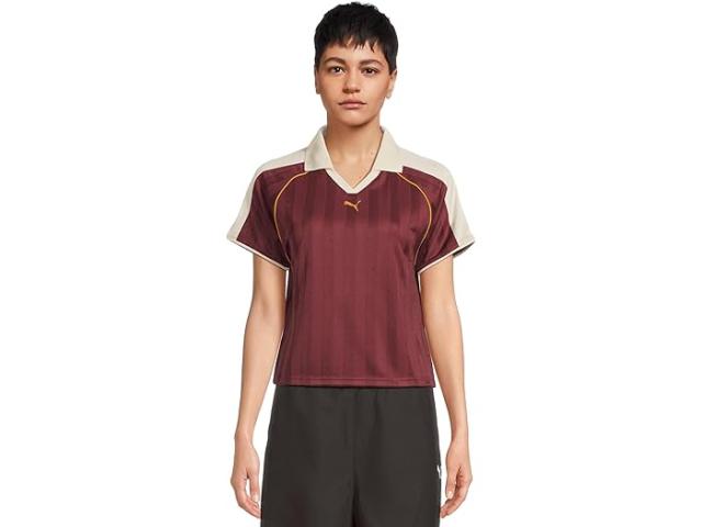 (取寄) プーマ レディース T7 リラックスド-フィット サッカー ジャージ PUMA women T7 Relaxed Soccer Jersey Ruby Shimmer