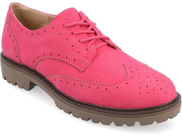 (取寄) ジュルネ コレクション レディース トゥルー コンフォート フォーム クラウディヤ オックスフォード Journee Collection women Tru Comfort Foam Claudiya Oxford Pink
