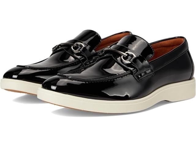 (取寄) ステイシー アダムス メンズ モック トゥ スリップ-オン Stacy Adams men Slayton Moc Toe Slip-On Black Patent