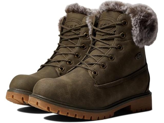 (取寄) レディース ラッカー HI ファー Lugz women Rucker Hi Fur Woodland/Gum