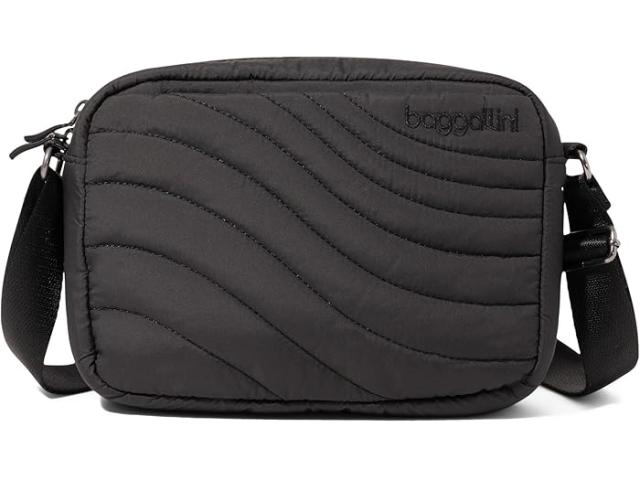 (取寄) バッガリーニ レディース セット ウェーブ クロスボディ Baggallini women Set Wave Crossbody Black Wave Puff