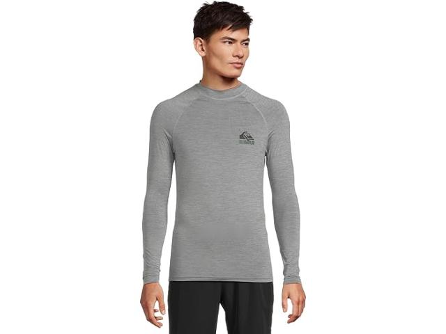 (取寄) クイックシルバー メンズ HI UPF50 ロング スリーブ サーフ ティー Quiksilver men HI Upf50 Long Sleeve Surf Tee Smoked Gray Heather