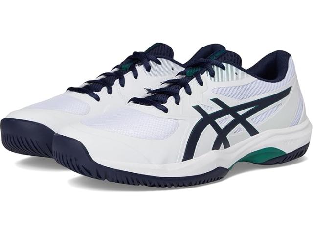 (取寄) アシックス メンズ ゲーム FF テニス シューズ ASICS men Game FF Tennis Shoes White/Midnight