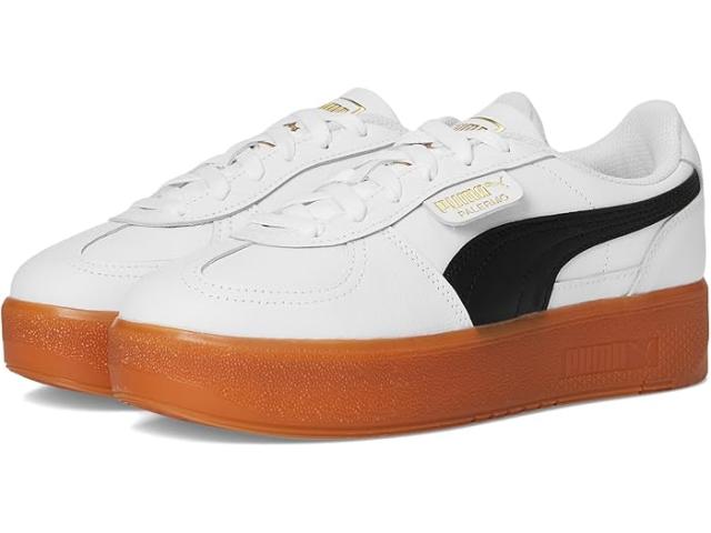 (取寄) プーマ レディース パレルモ シューズ PUMA women Palermo Elevata Shoes Puma White/Gum