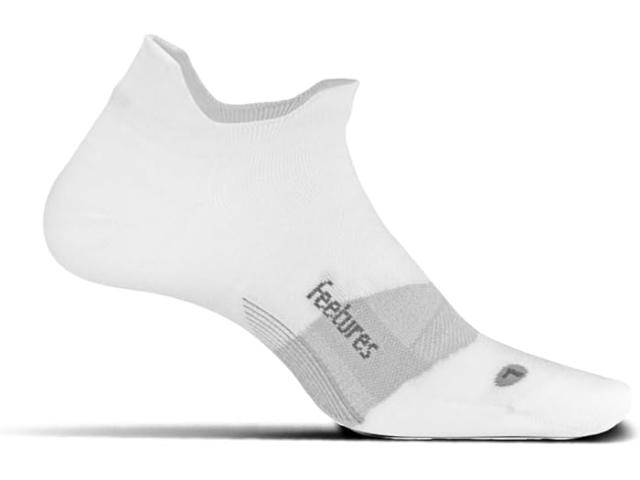 (取寄) フィーチャーズ メリノ 10 クッション ノー ショー タブ Feetures Merino 10 Cushion No Show Tab White 1