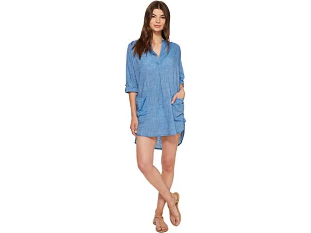 (取寄) シーフォリー レディース ボーイフレンズ ビーチ シャツ Seafolly women  Boyfriend Beach Shirt Chambray