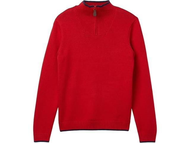 (取寄) ジャニー アンド ジャック ボーイズ モック ネック クオーター ジップ セーター (トドラー/リトル キッズ/ビッグ キッズ) Janie and Jack boys Mock Neck Quarter Zip Sweater (Toddler/Little Kids/Big Kids) Red