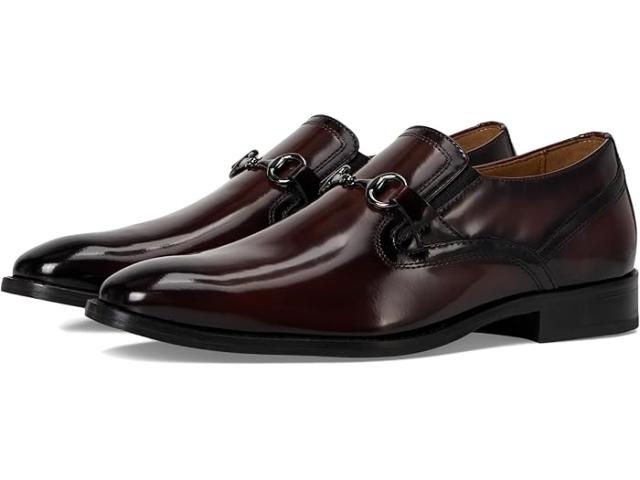 (取寄) ジョンストン&マーフィー メンズ リッチランド プレーン トゥ ビット ローファーズ Johnston & Murphy men Richland Plain Toe Bit Loafers Burgundy Brush-Off Leather