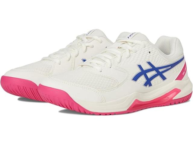 (取寄) アシックス レディース ゲルデディケート 8 テニス シューズ ASICS women GEL-Dedicate 8 Tennis Shoe Cream/Dark Cobalt