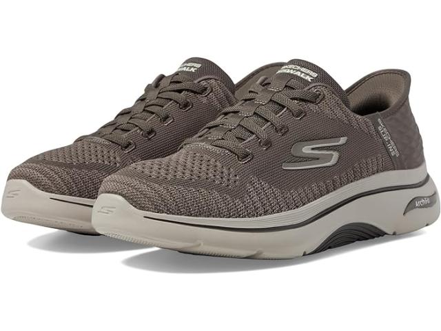 (取寄) スケッチャーズ スニーカー メンズ ゴー ウォーク アーチ フィット 2.0 - グランド ハンズ フリー スリップインズ SKECHERS Performance men Go Walk Arch Fit 2.0 - Grand Hands Free Slip-Ins Taupe