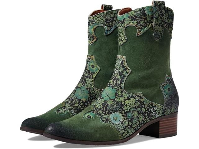 (取寄) ラルティストバイスプリングステップ レディース レディ ラック L'Artiste by Spring Step women L'Artiste by Spring Step Lady Luck Green Multi Suede