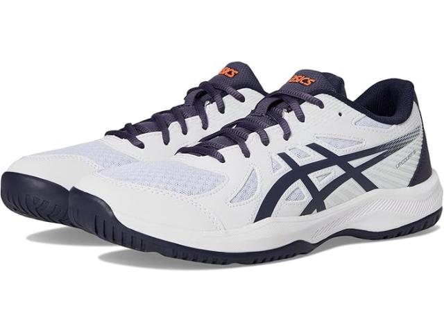 (取寄) アシックス メンズ アップコート 6 バレーボール シューズ ASICS men ASICS Upcourt 6 Volleyball Shoe White/Indigo Fog